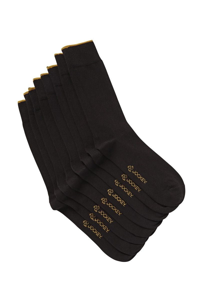 JOCKEY Gold Top Pattern Crew 4pk | Mens Socks | SZTR