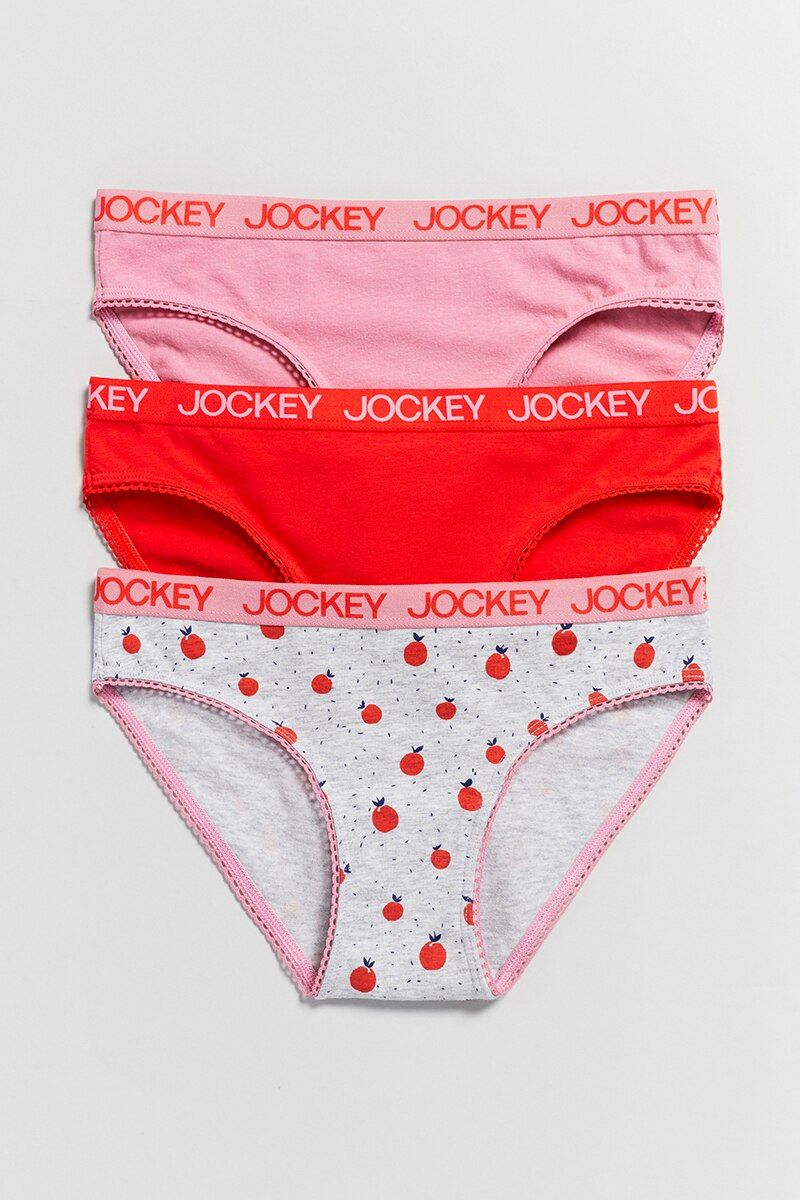 JOCKEY Girls Print Brief 3pk | Girls Underwear | UXP8